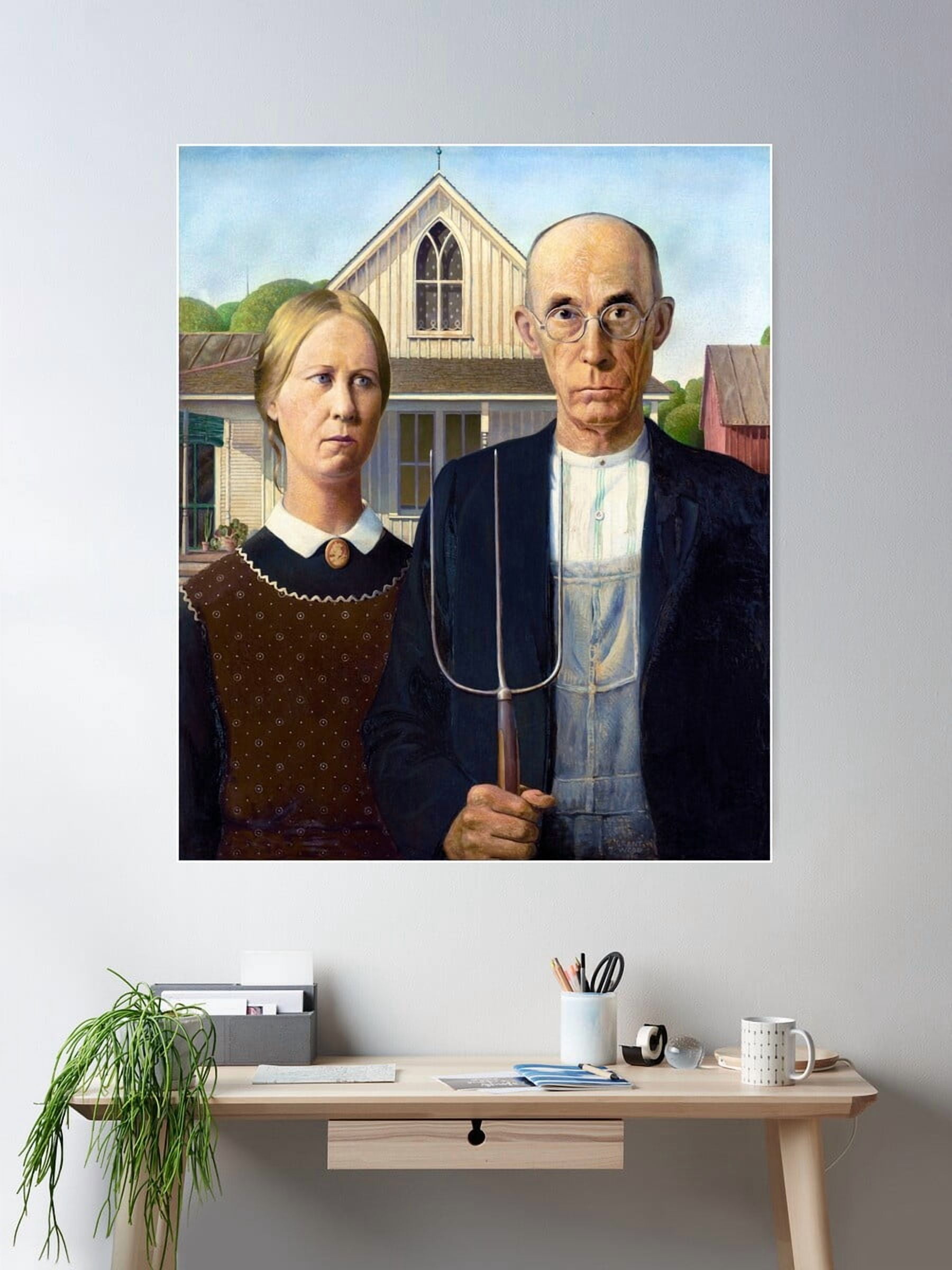 American Gothic Poster Wall Art Modern Wall Decor Wall Art Home Decor ...