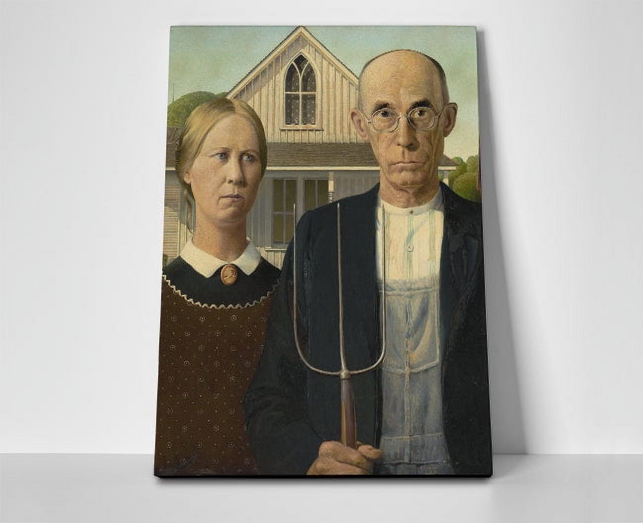 American Gothic Poster or Wrapped Canvas - Walmart.com