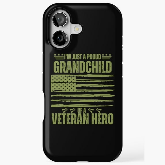 American Grandchild Flag Patriotic Hero Case for iPhone 11 12 13 14 15 ...