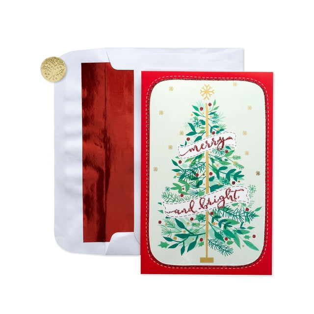 American Greetings 12-Count Deluxe Christmas Tree with Lettering and ...