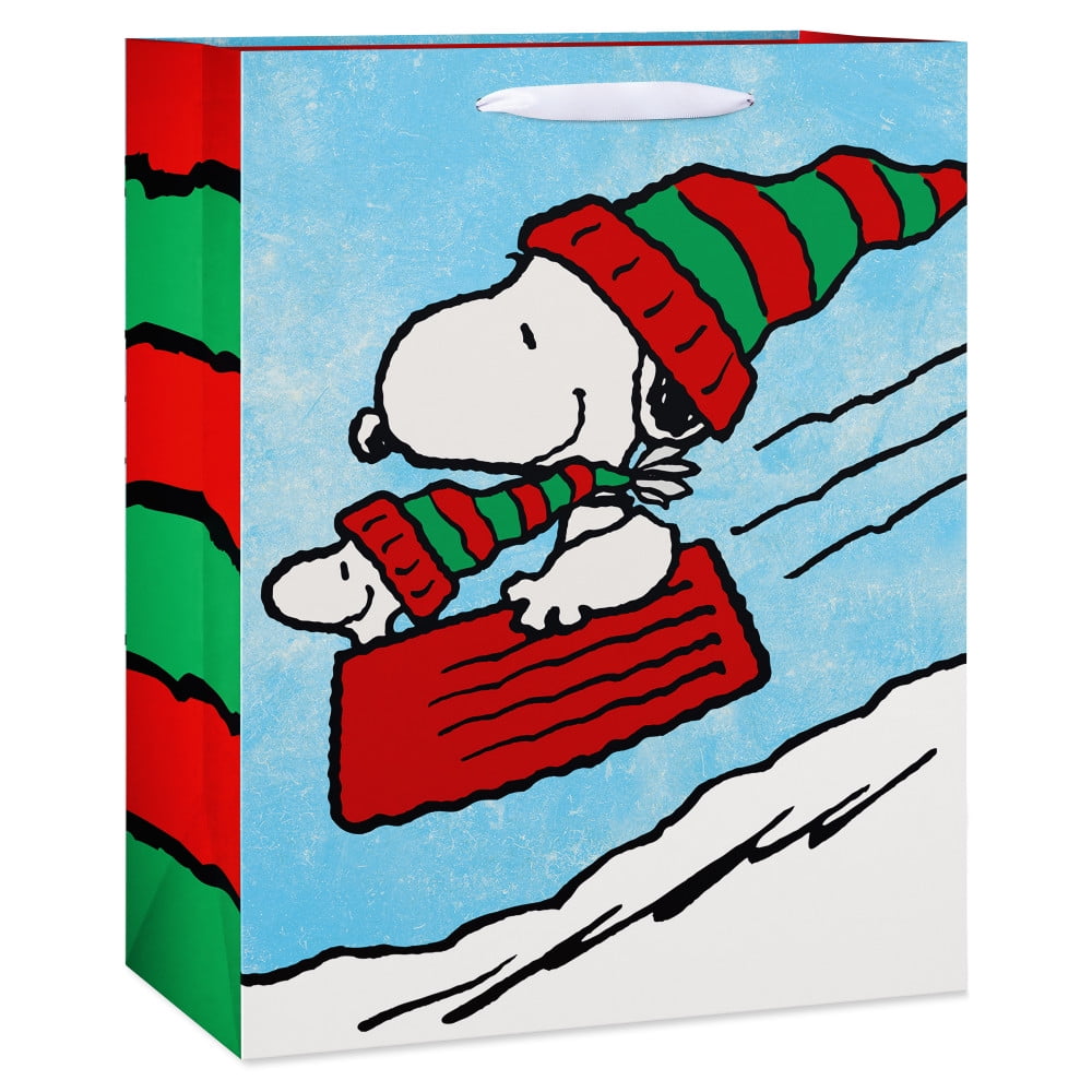 American Greetings 16 in. Extra Large Snoopy Christmas Gift Bags (1-Count) - Walmart Business ...