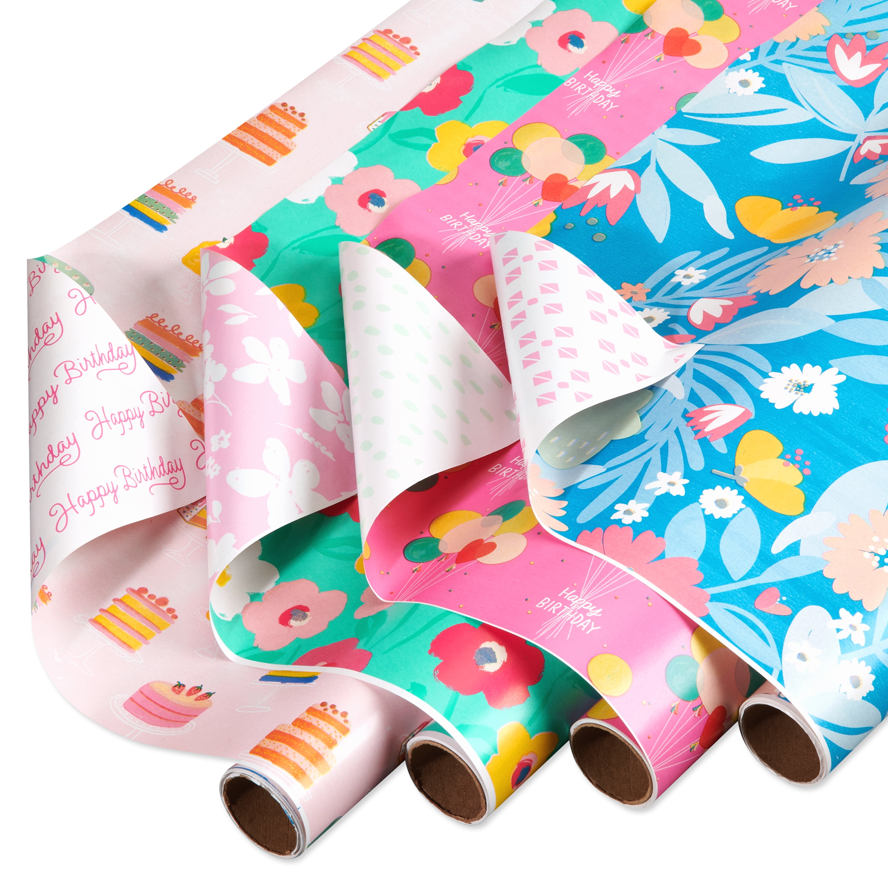 American Greetings 160 sq. ft. Reversible Wrapping Paper Bundle for ...