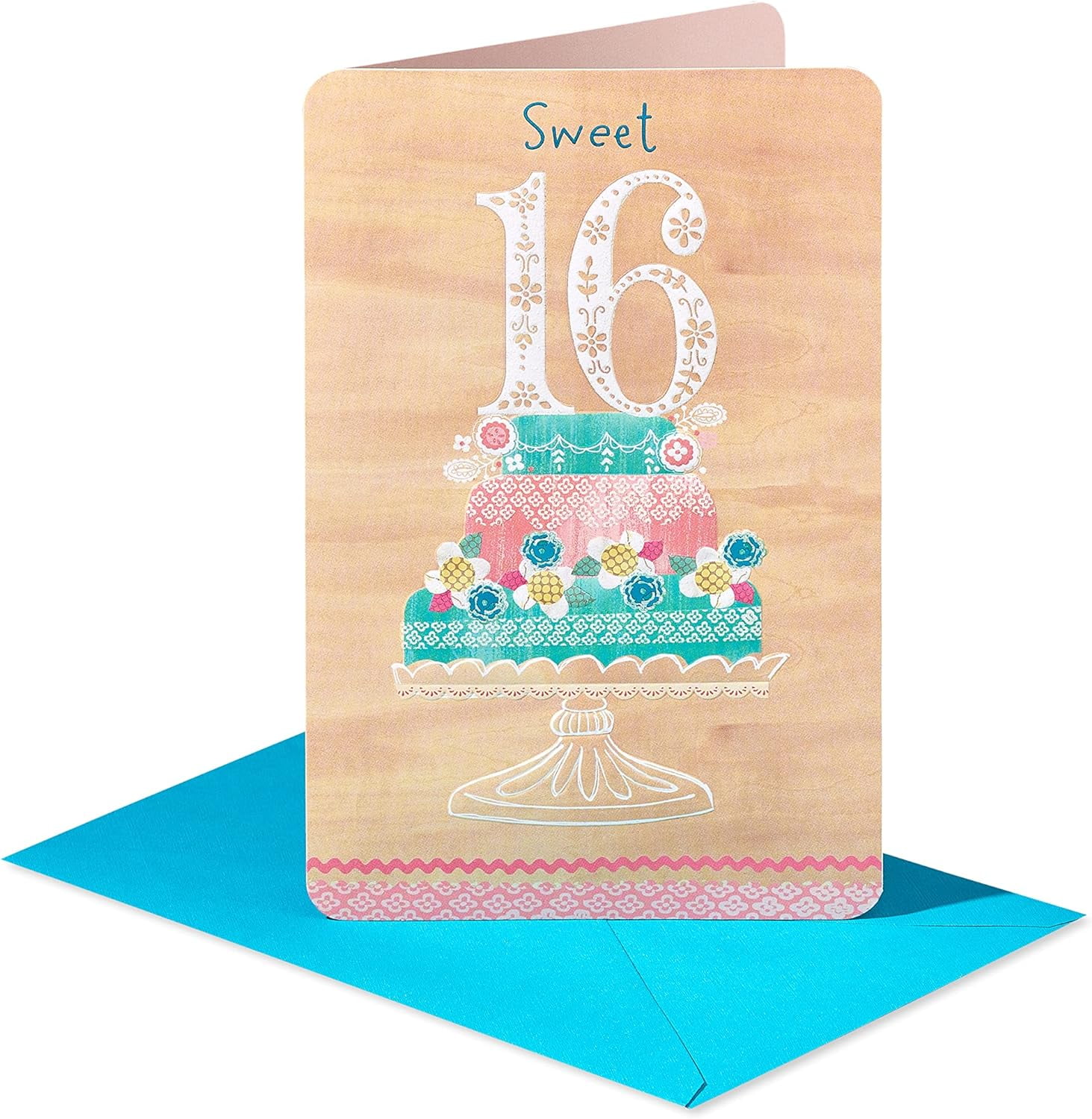 American Greetings 16th Birthday Card for Her (Sweet 16 Cake) - Walmart.com