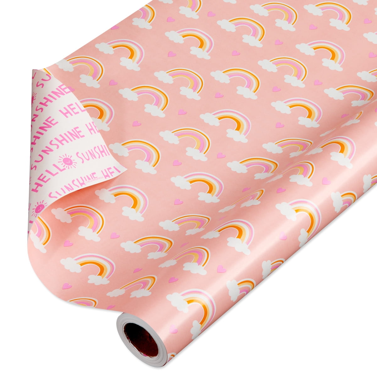 American Greetings 175 sq. ft. Reversible Wrapping Paper for Baby ...