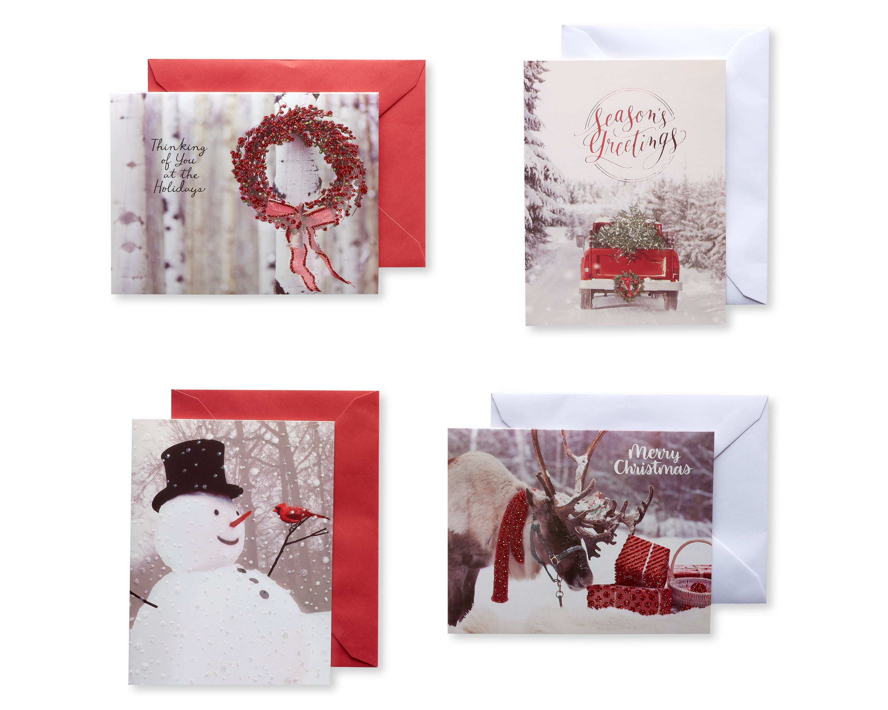 American Greetings (20-Count) Christmas Cards Boxed, Outdoor Photos ...