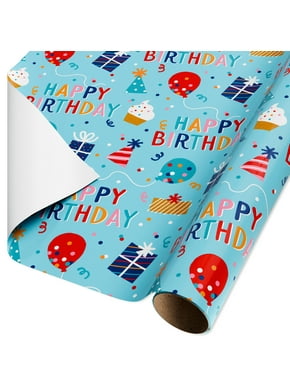 Wrapping Paper in Gift Wrap Supplies | Blue - Walmart.com