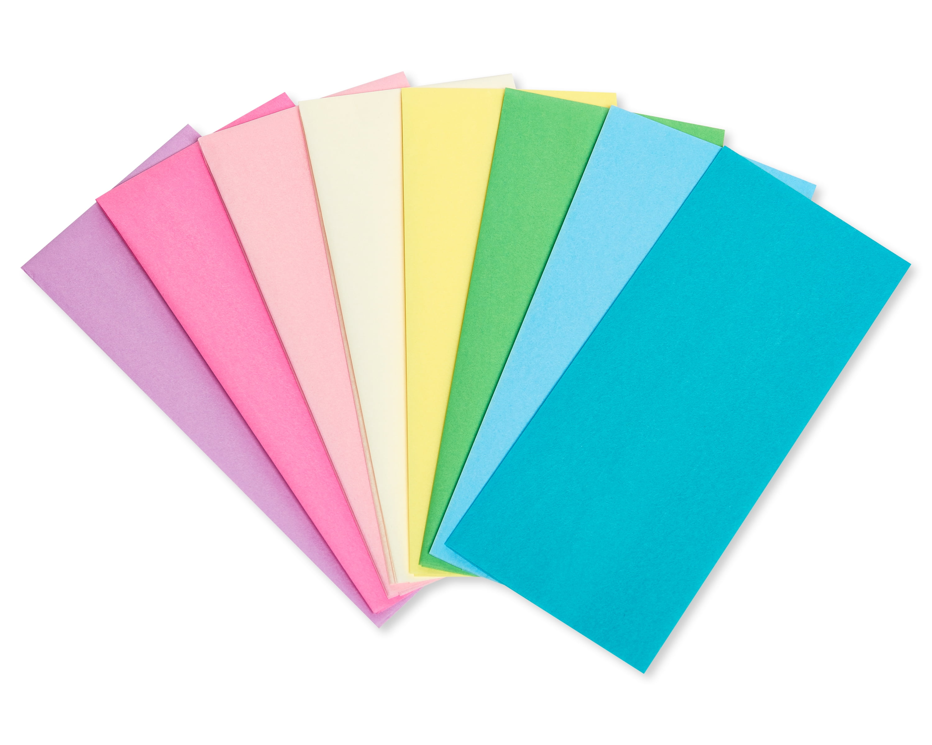 "American Greetings Assorted Colored Pastel Tissue Paper 40 Sheets, 20 ...