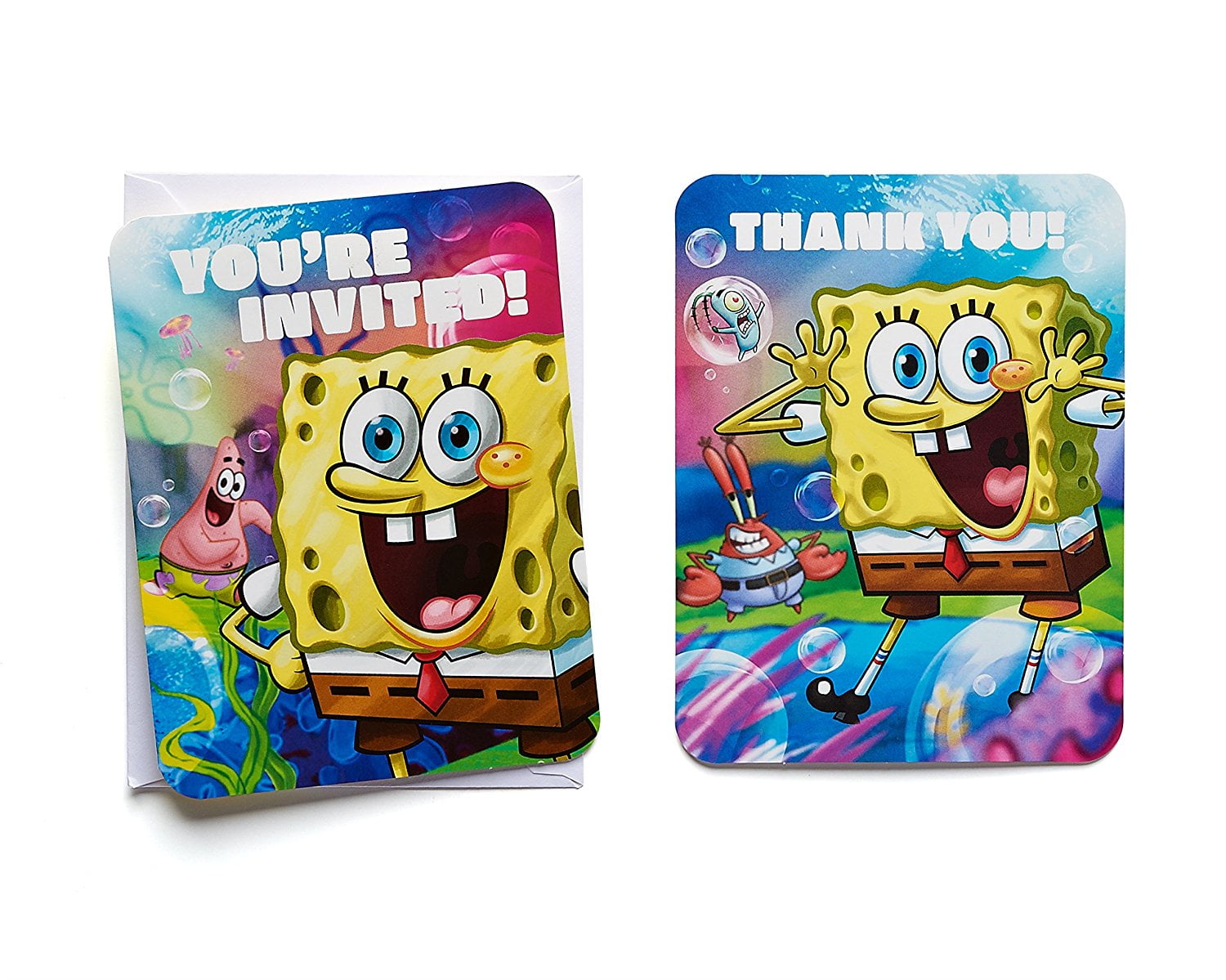 American Greetings 645416352659 SpongeBob SquarePants Invite and Thank ...