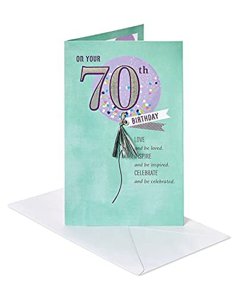 American Greetings 70th Birthday Card (Be Celebrated) - Walmart.com