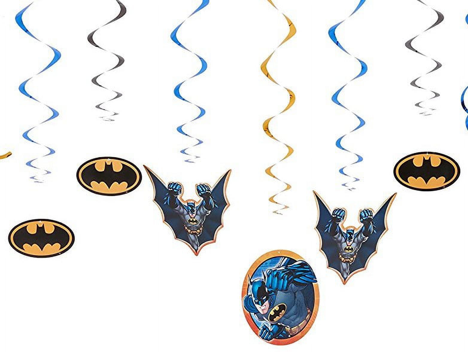 American Greetings Batman Party Supplies Hanging Swirl Decorations, 12 ...