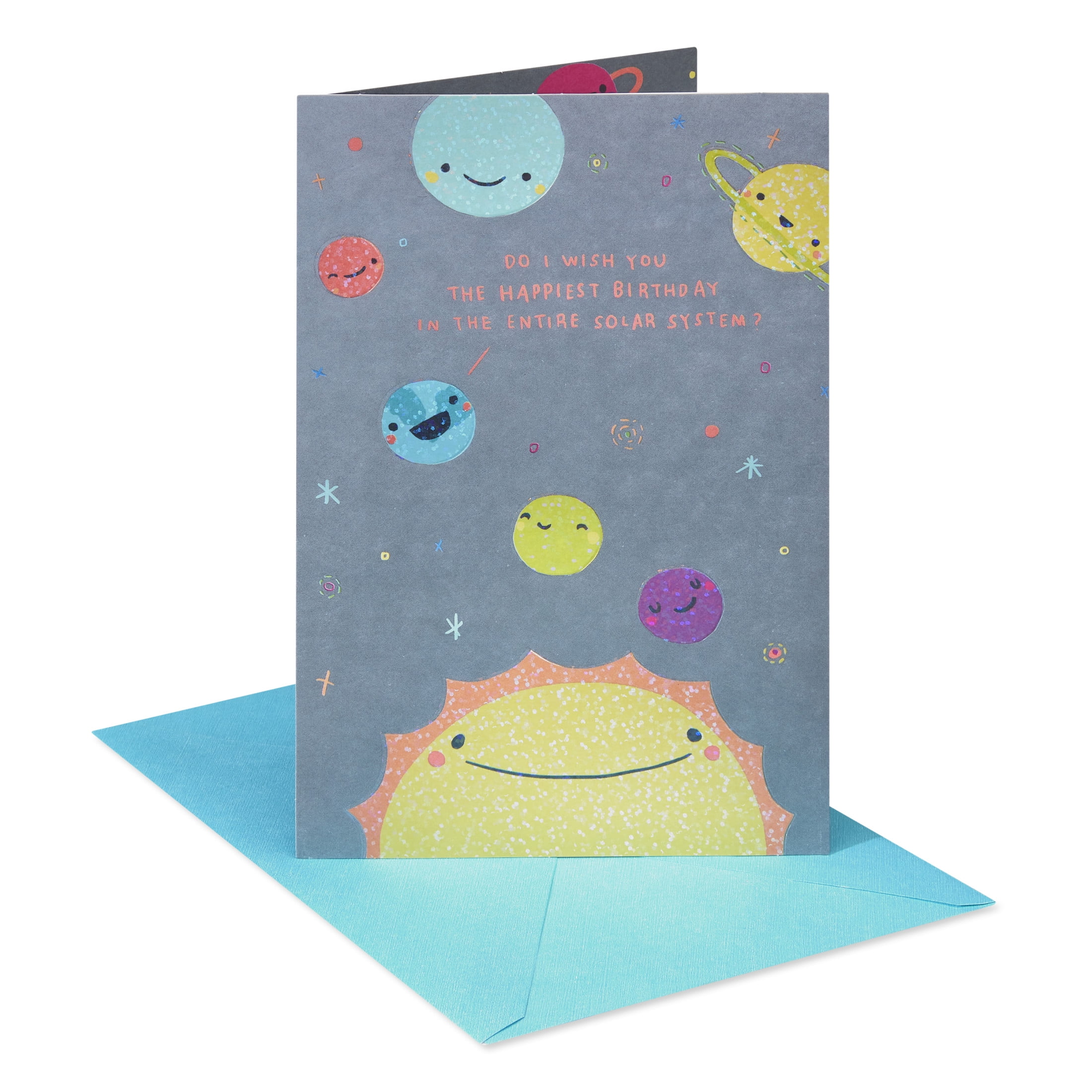 American Greetings Birthday Card for Anyone (Solar System) - Walmart.com
