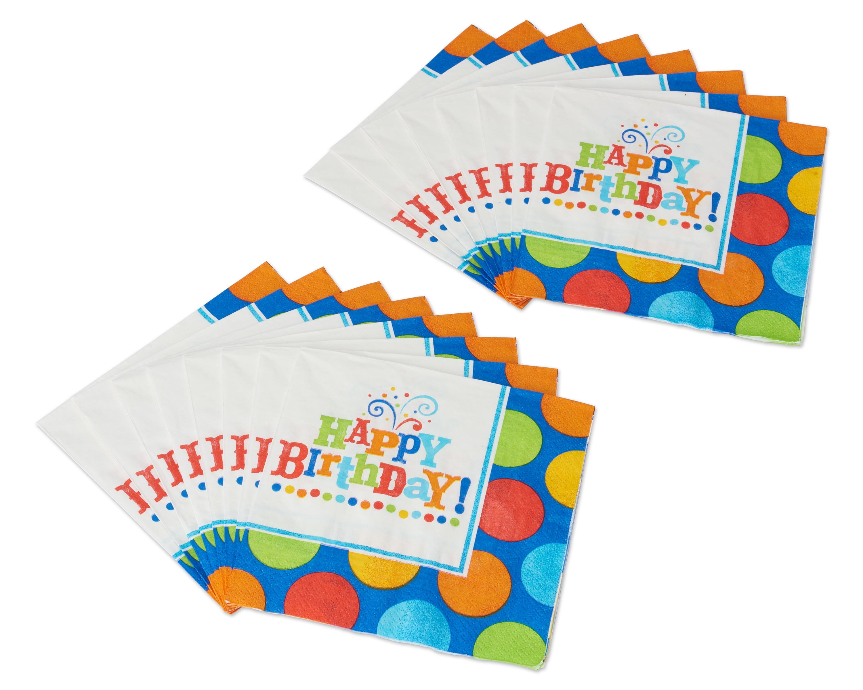 American Greetings Birthday Fever Fun Party Supplies, Paper Lunch ...