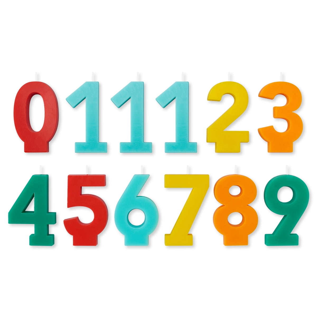 American Greetings Birthday Number Candles, Numbers 0-9 (12-Count ...