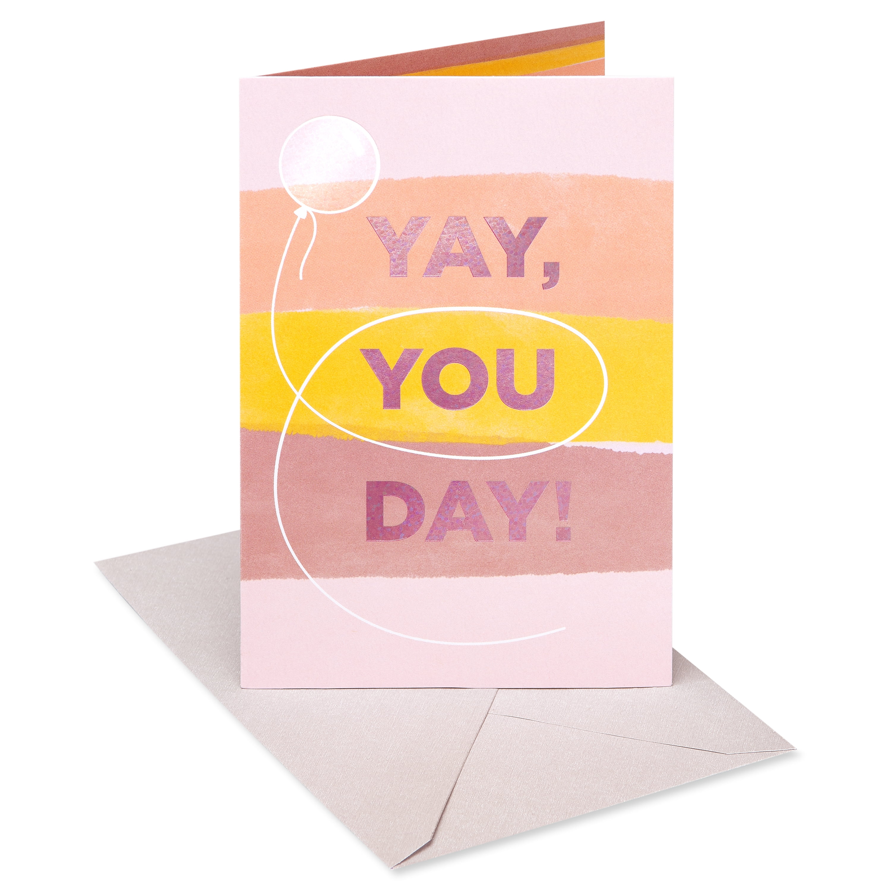 American Greetings Blank Birthday Card (Yay You Day) - Walmart.com