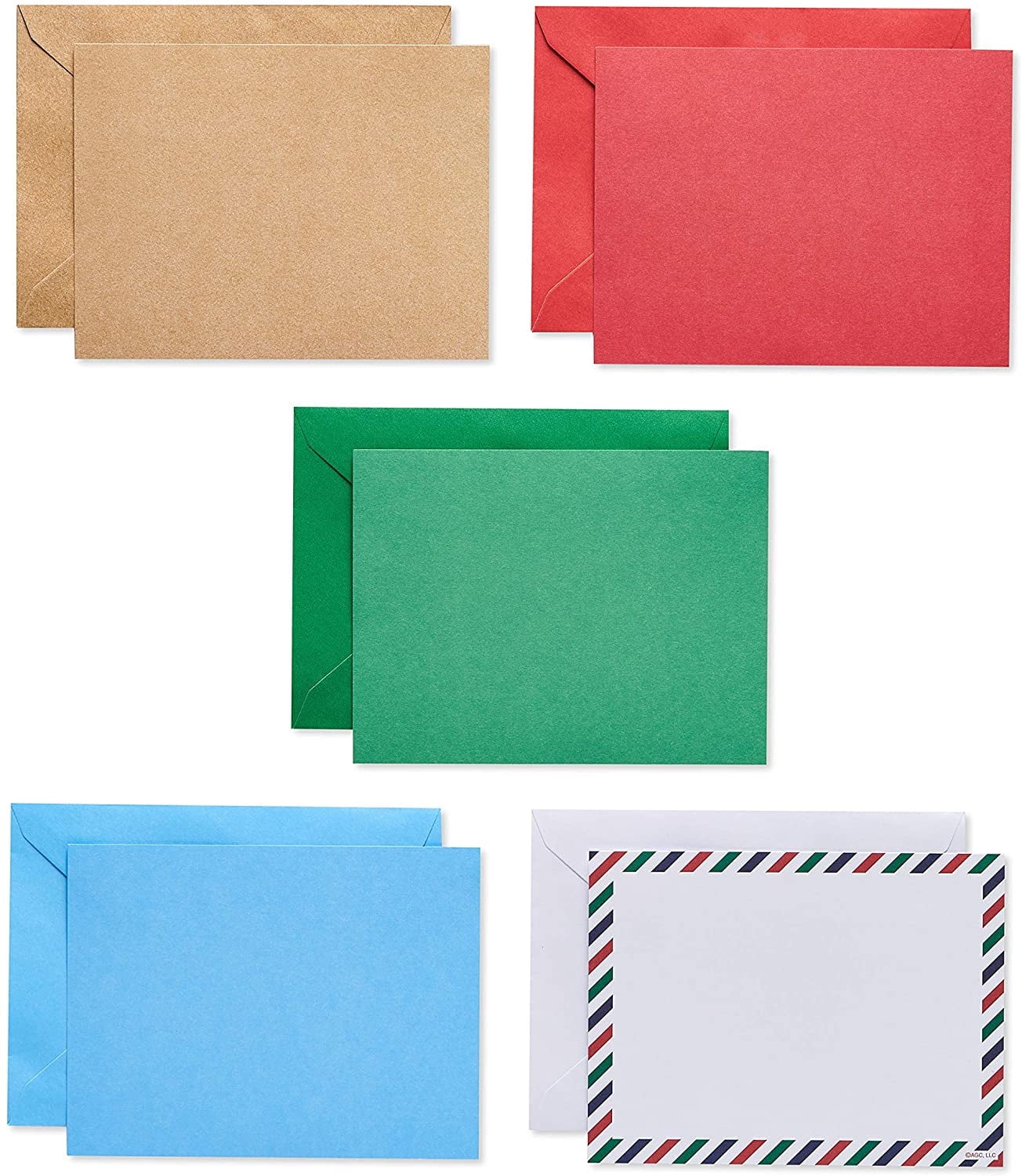 American Greetings Blank Holiday Cards with Envelopes, Kraft, Red ...