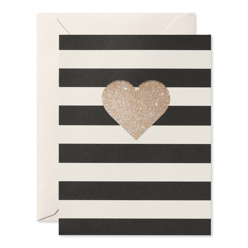 American Greetings Blank Stationery Notes with Envelopes, Gold Hearts ...