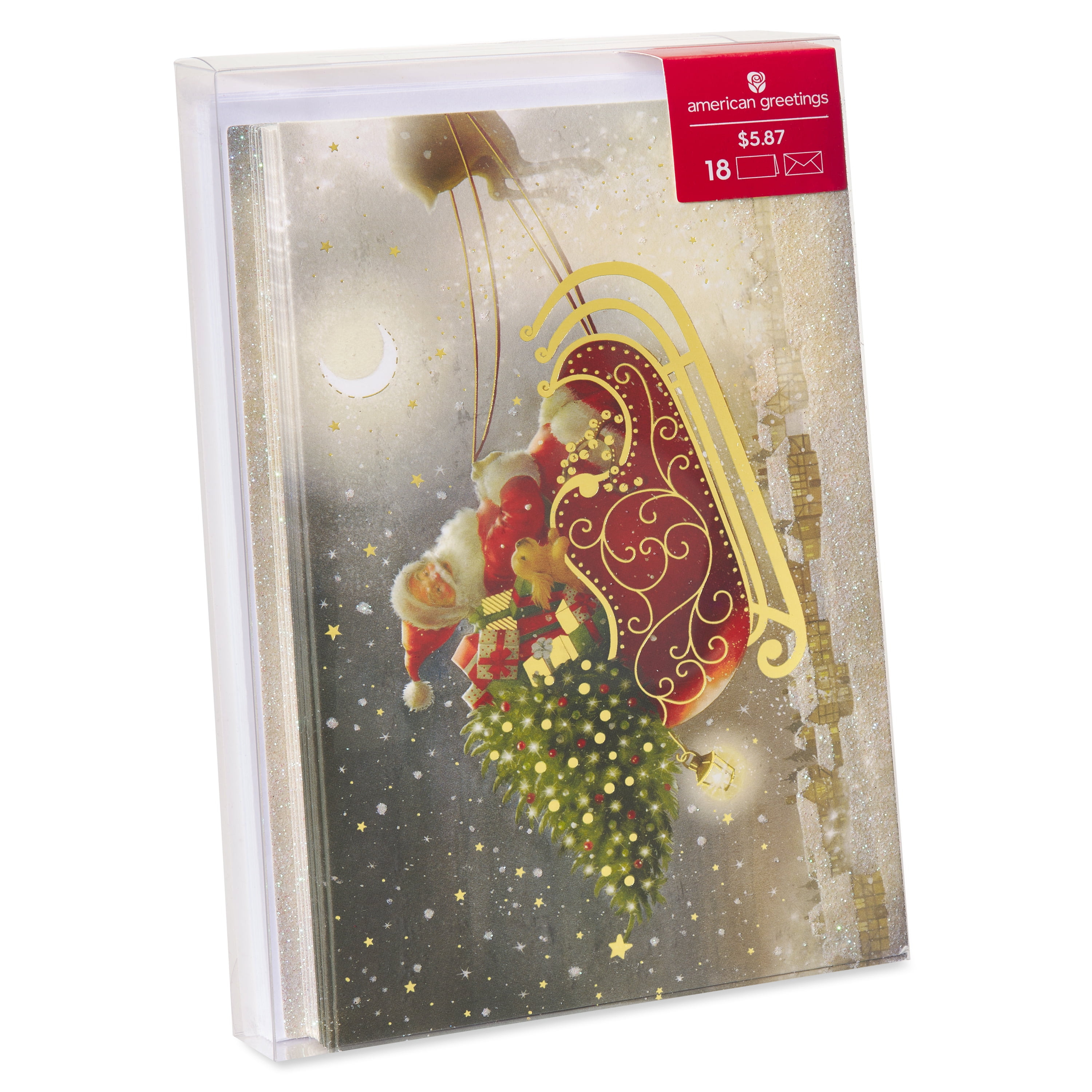 American Greetings Christmas Boxed Cards Sleigh (Magical Season) 18 ...