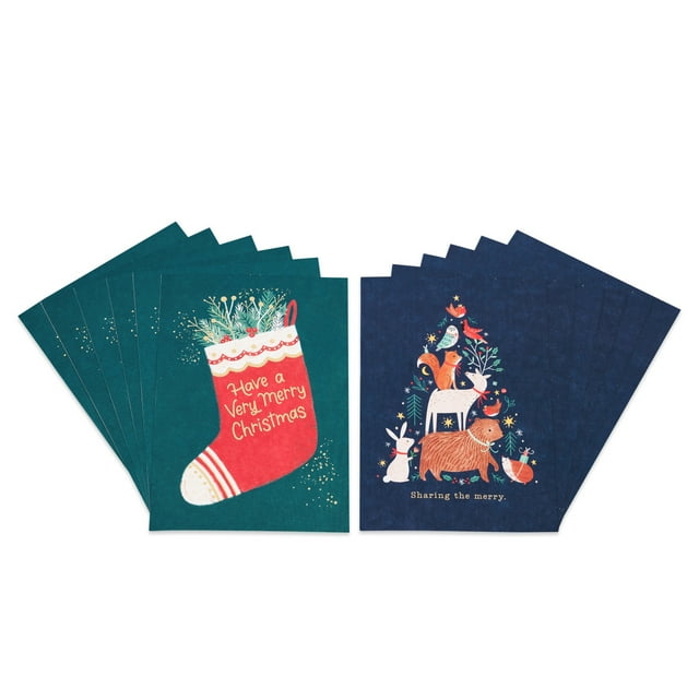 American Greetings Christmas Card Bundle, Multi-Count Design (4-Designs ...