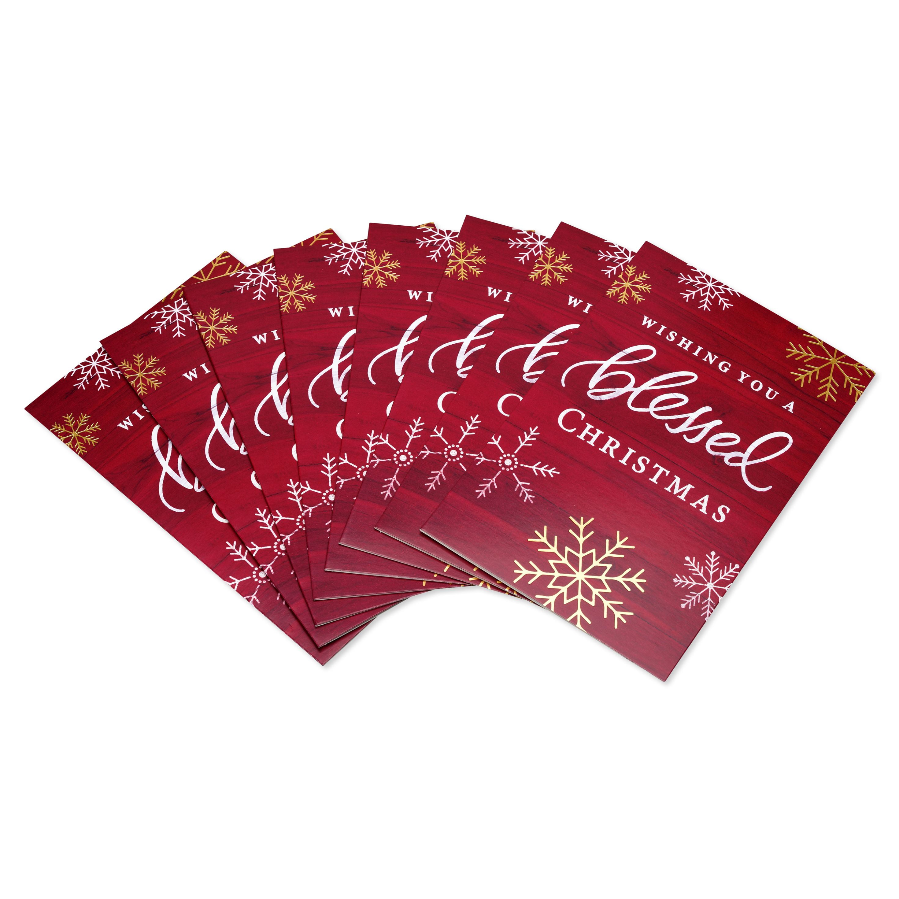 American Greetings Christmas Card Bundles with Envelopes, Blessed (8 ...