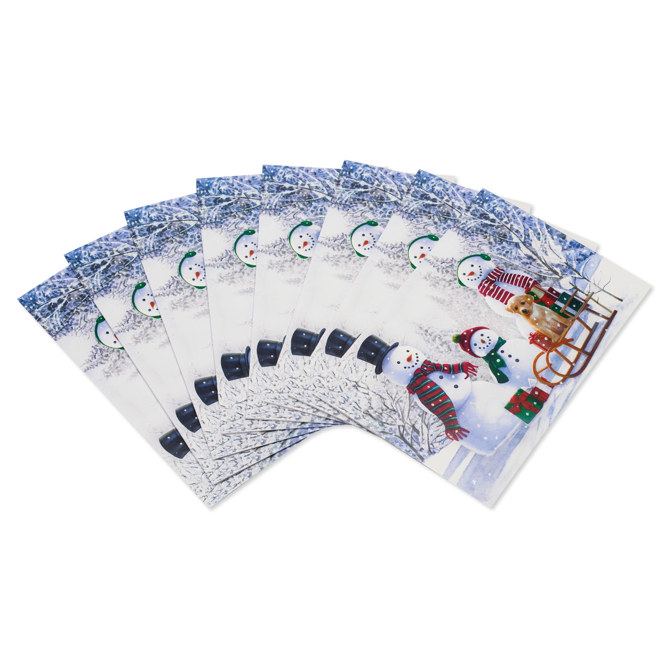 American Greetings Christmas Card Bundles with Envelopes, Snowman ...