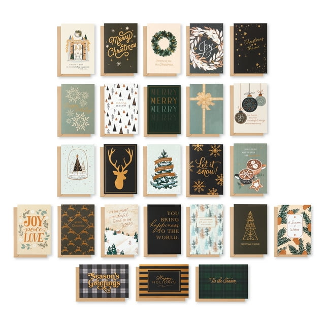 American Greetings Christmas Cards with Envelopes, Traditional Winter ...