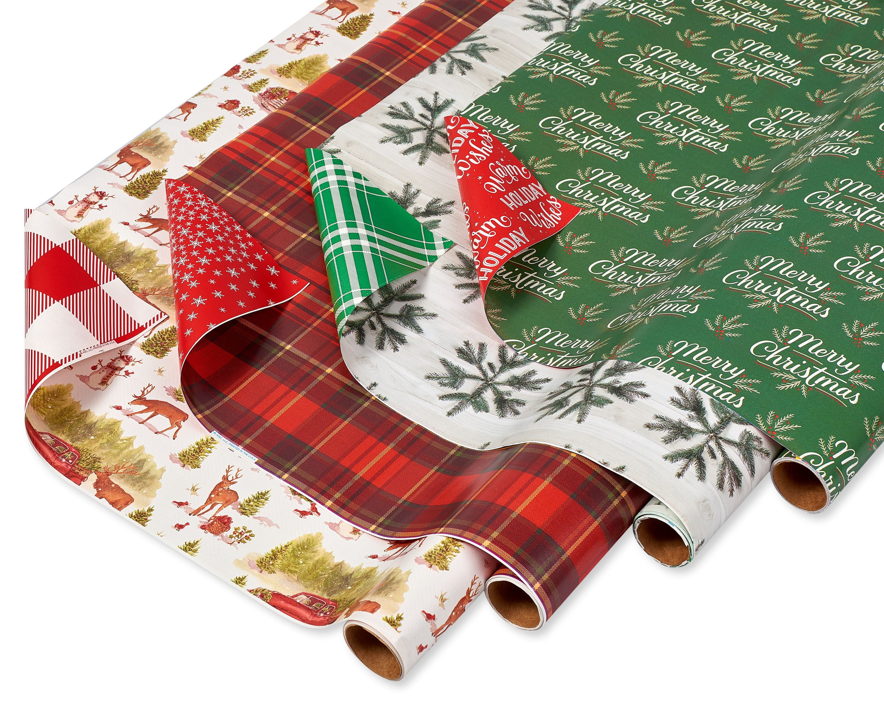 Red Christmas Wrapping Paper Designs