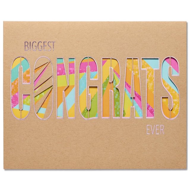 American Greetings Congratulations Card (Biggest Congrats Ever ...
