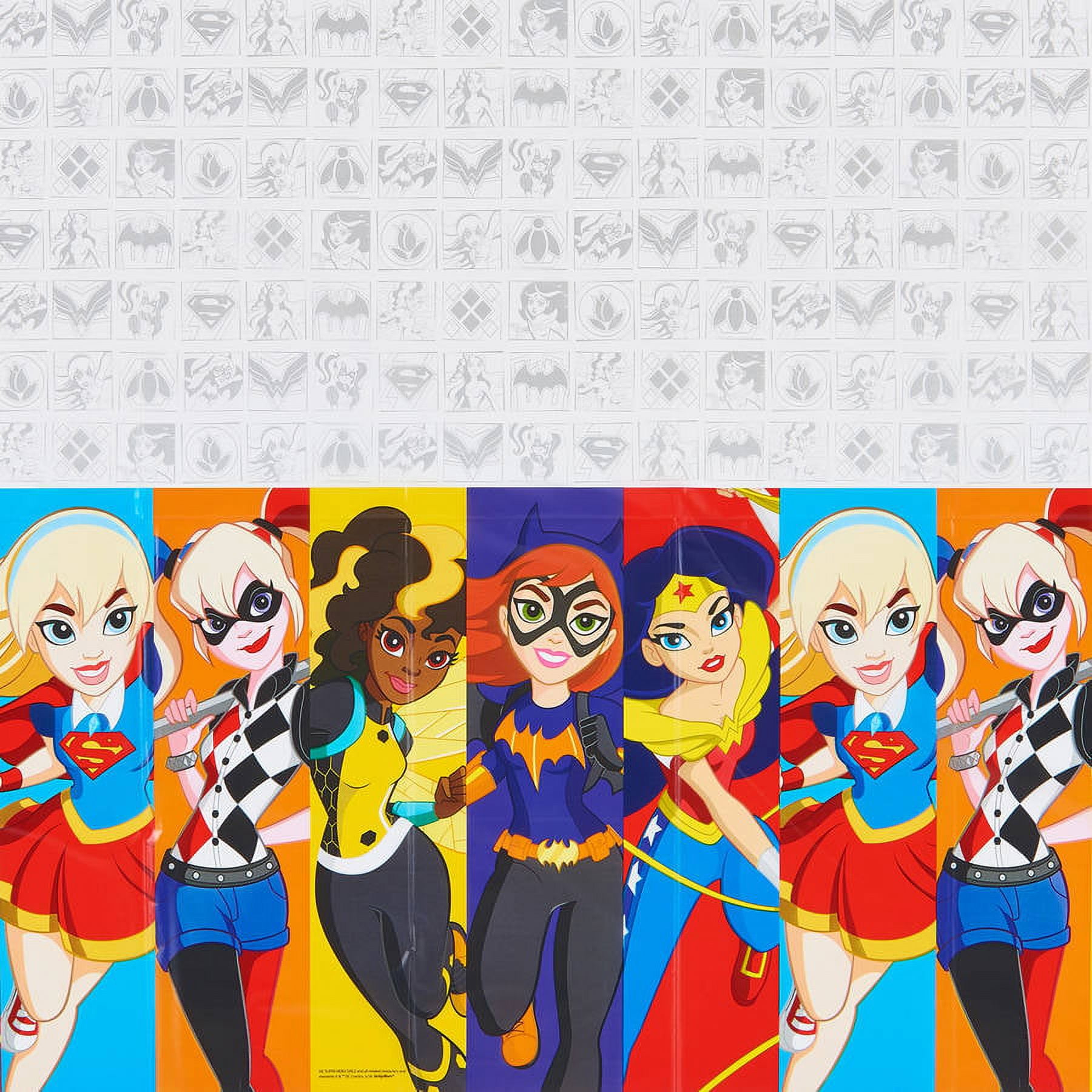 American Greetings DC Super Hero Girls Party Supplies, Plastic Table ...