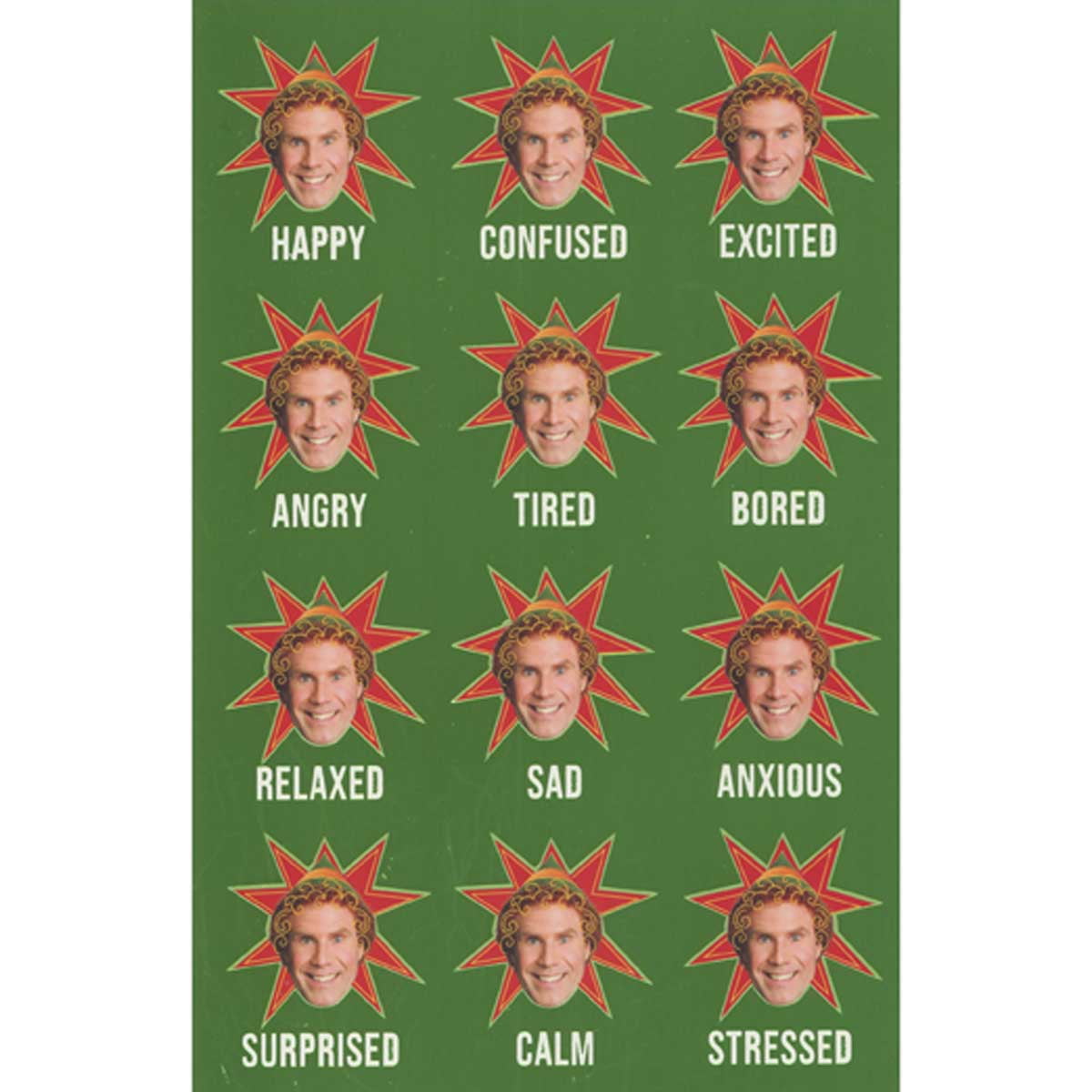 American Greetings Elf Facial Expressions: Happy, Confused, Excited Box ...