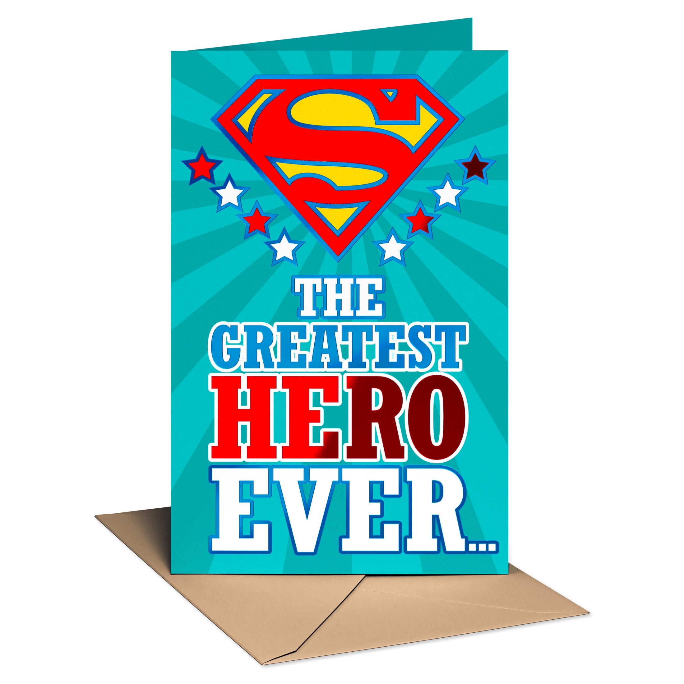 American Greetings Superman Father's Day Card for Dad (Greatest Hero ...