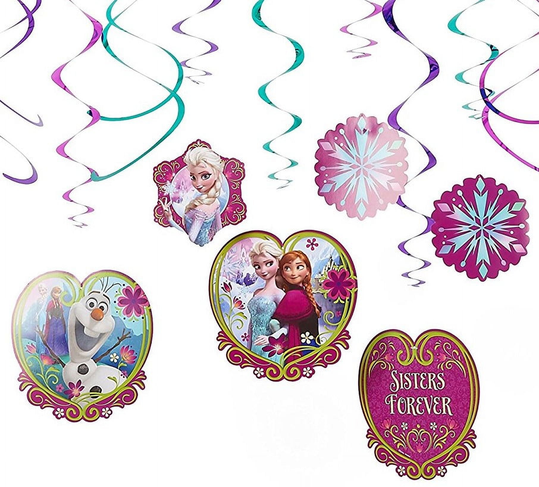 American Greetings Frozen Hanging Swirl Decorations, 12-Count - Walmart.com