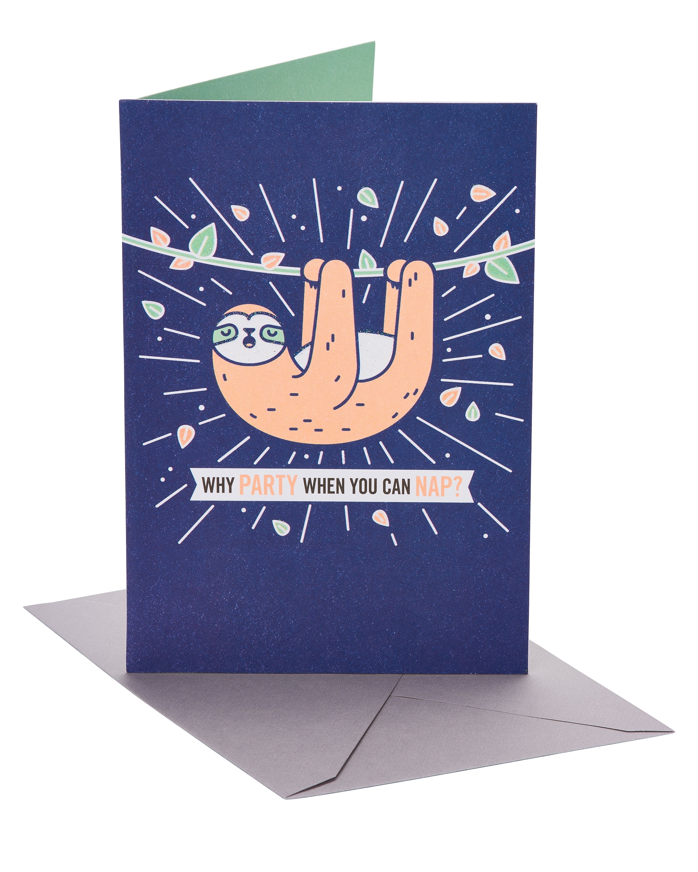 American Greetings Funny Birthday Card (Napping Sloth) - Walmart.com