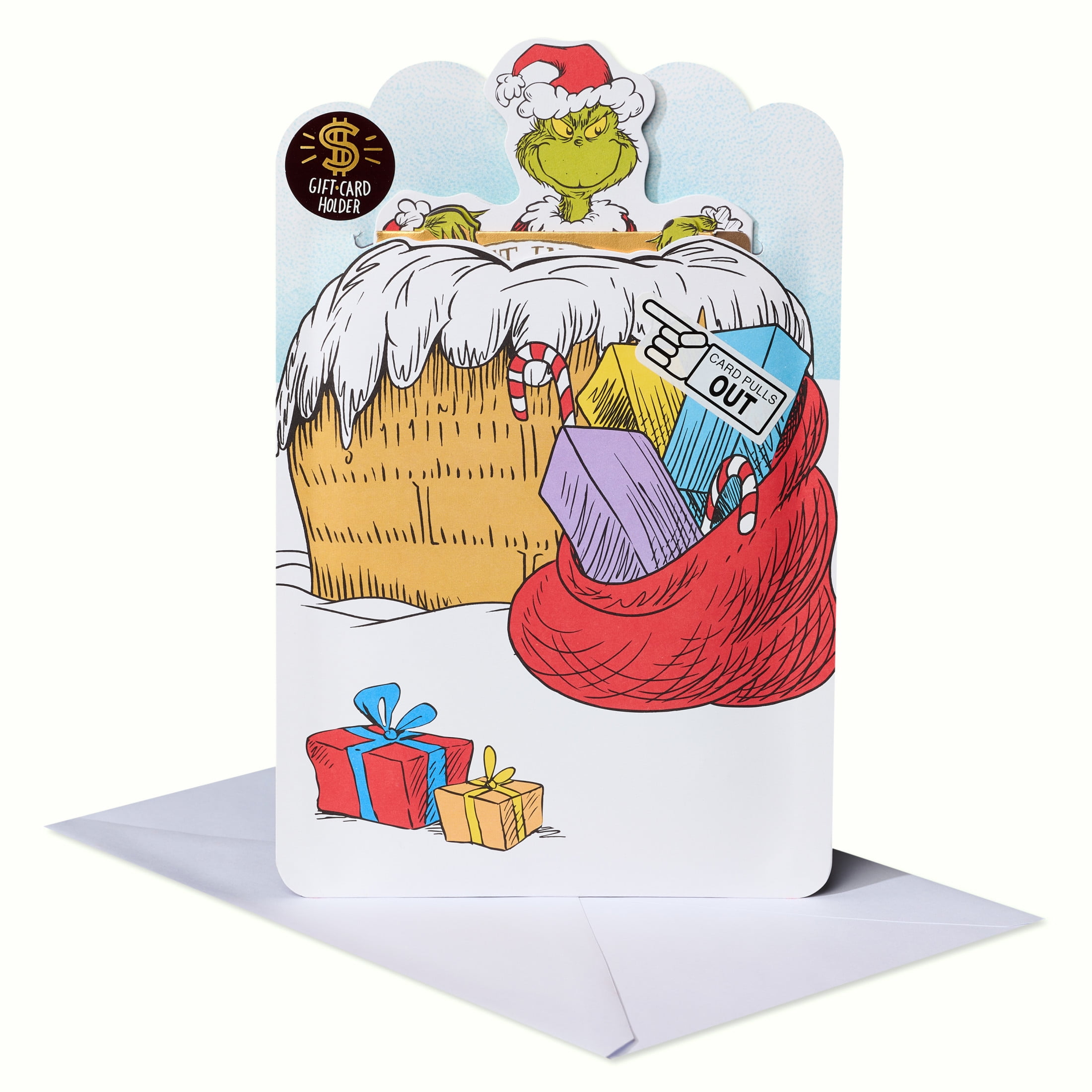American Greetings Funny Dr. Seuss's Grinch Money Gift Card Holder for ...
