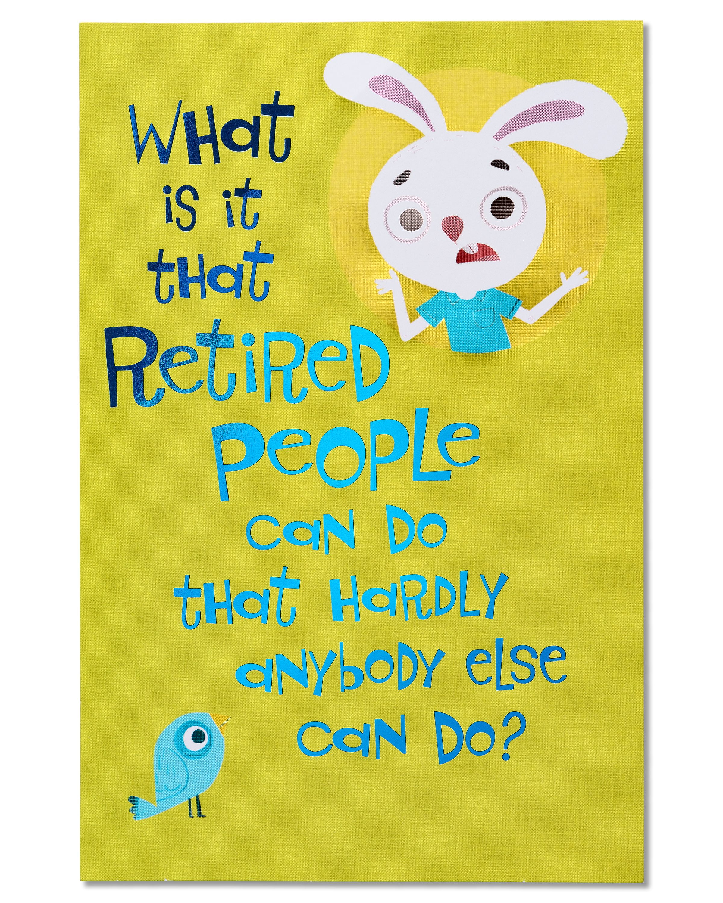 American Greetings Funny Retirement Card (Monday Mornings) - Walmart.com