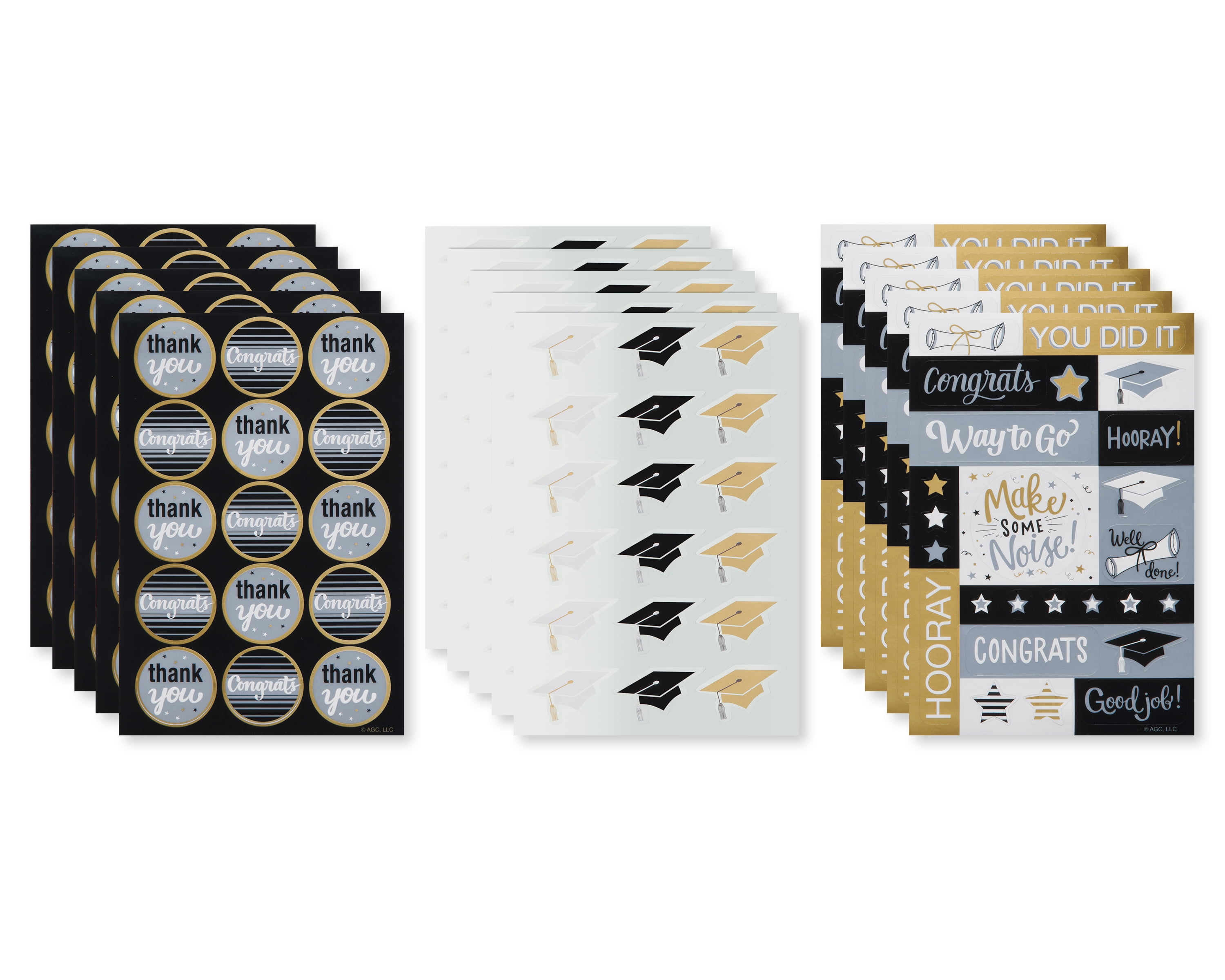 American Greetings Graduation Stickers (290-Stickers, 15-Sheets ...