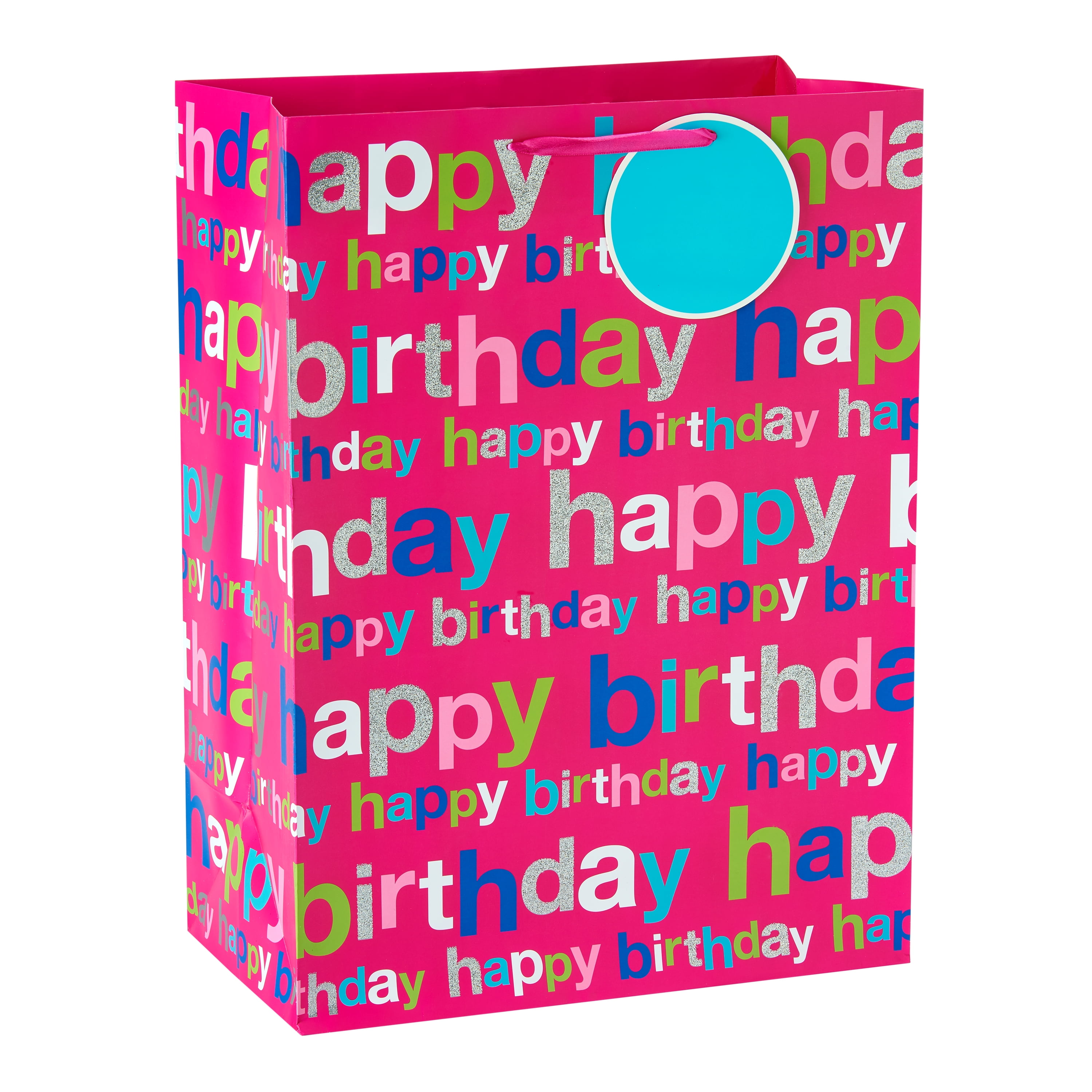 American Greetings Jumbo Happy Birthday Pink Gift Bag - Walmart.com
