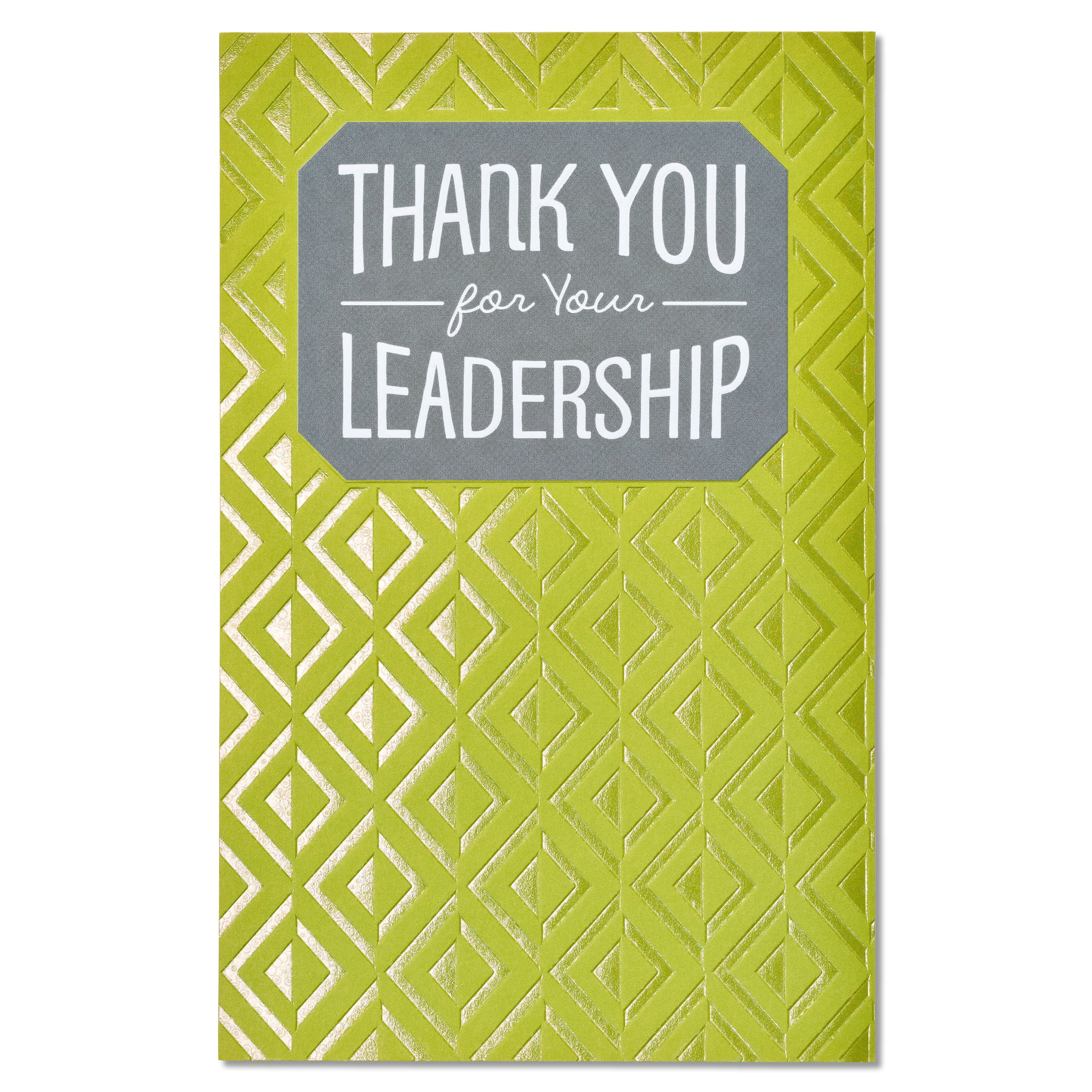 American Greetings Leadership Thank You Card with Foil - Walmart.com