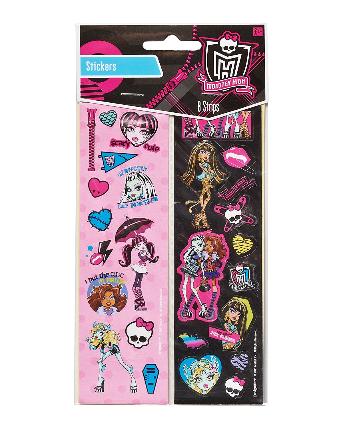 American Greetings Monster High Sticker Sheets Party Favors (8 Count ...