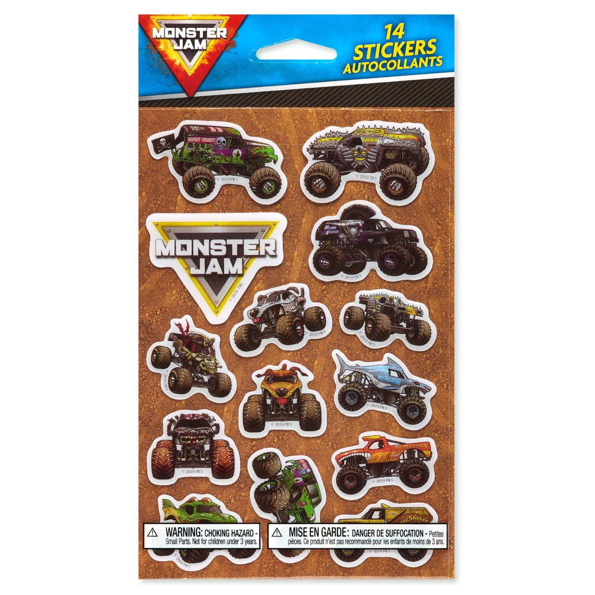 American Greetings Monster Jam Puffy Stickers (14-Count) - Walmart.com