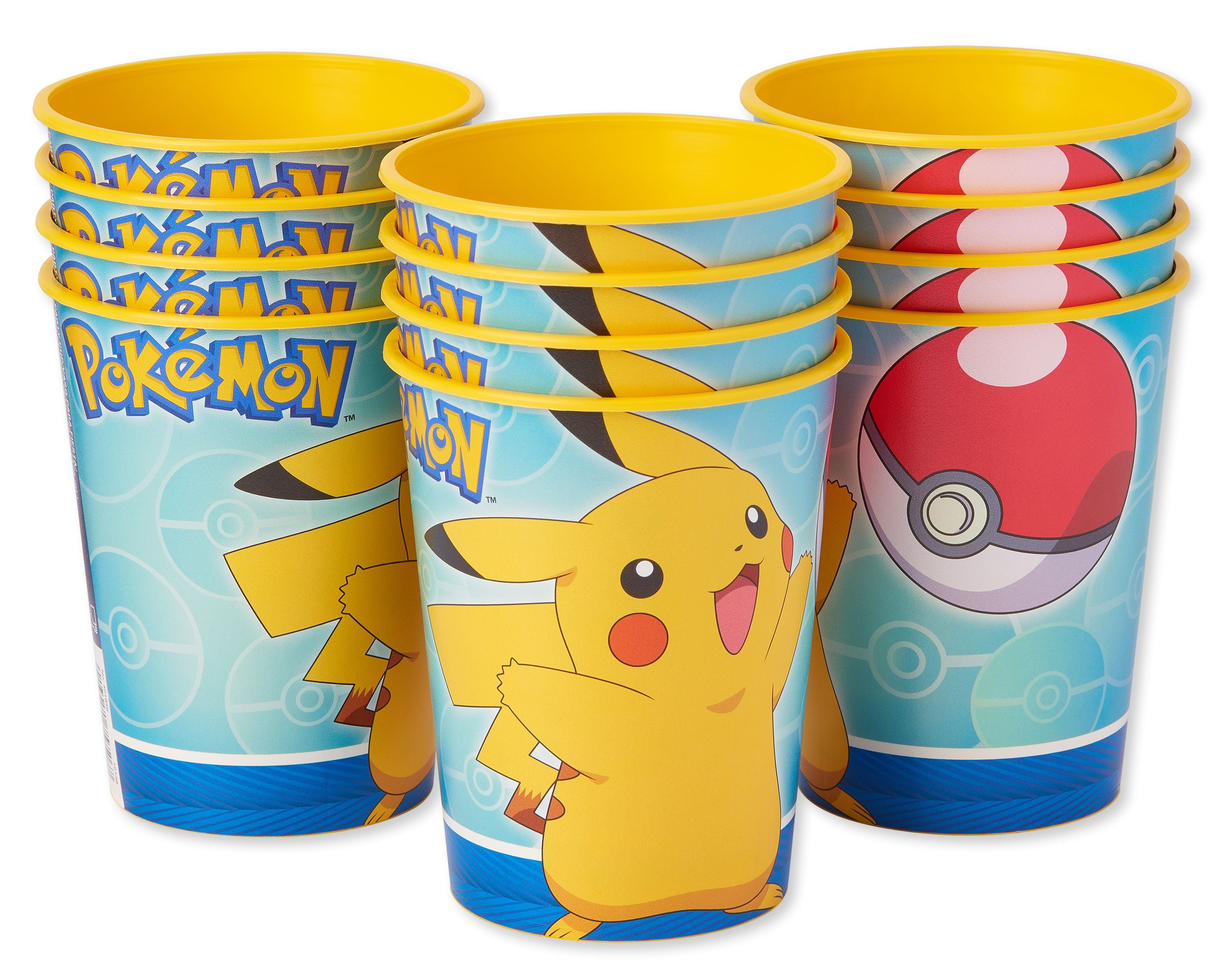 American Greetings Pokemon Pikachu 16 oz. Reusable Plastic Party Cups ...