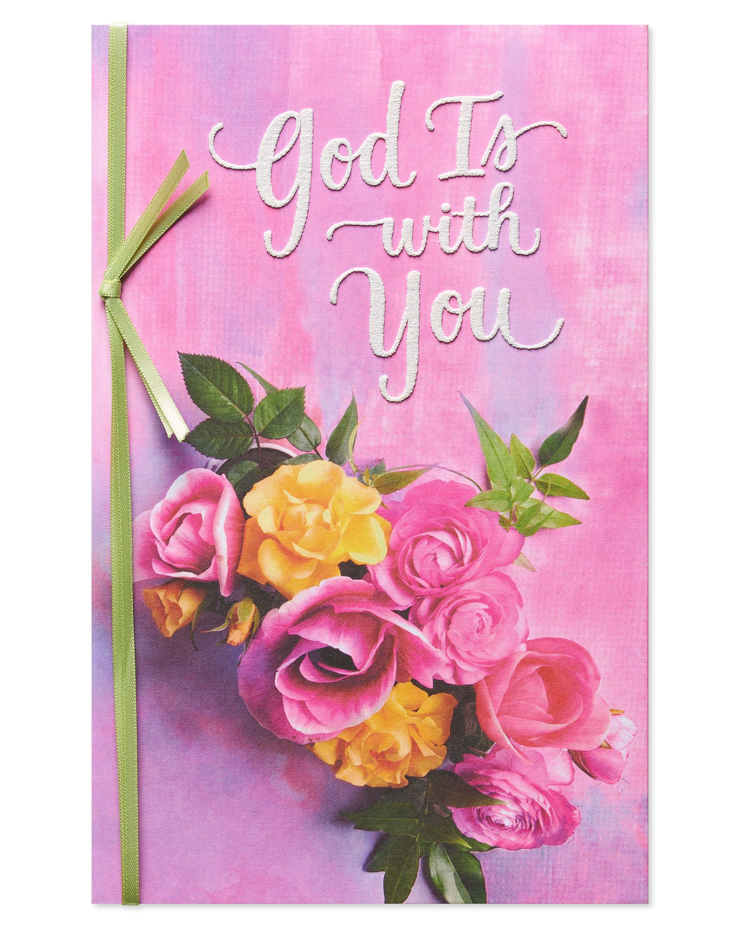 American Greetings Religious Floral Thinking of You Card with Foil ...