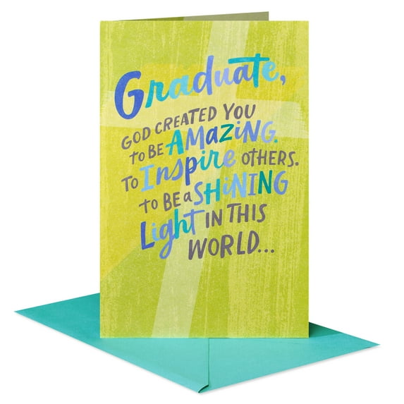 American Greetings Religious Graduation Card (God Created You ...