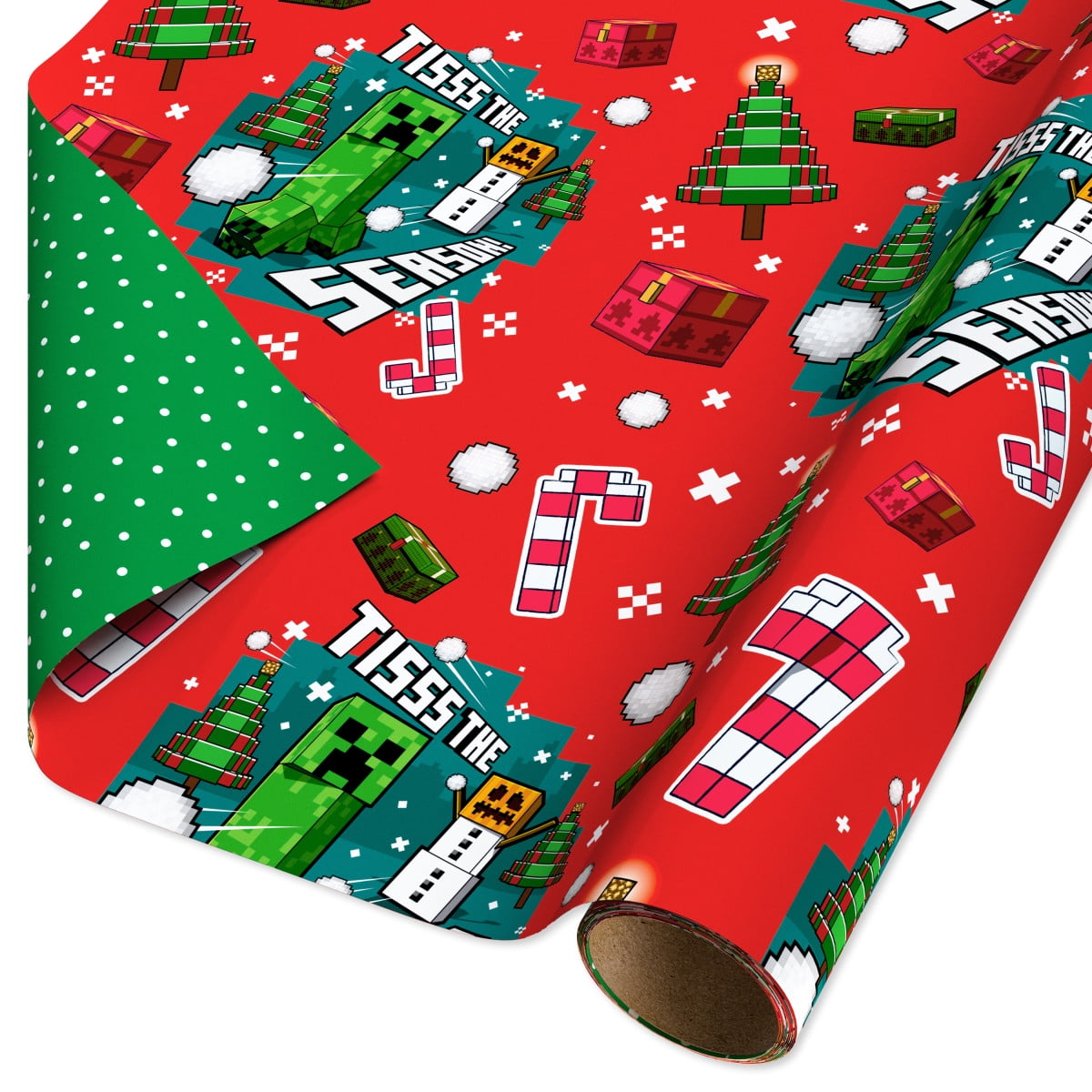 Minecraft Gift Wrap in Minecraft Party Supplies - Walmart.com