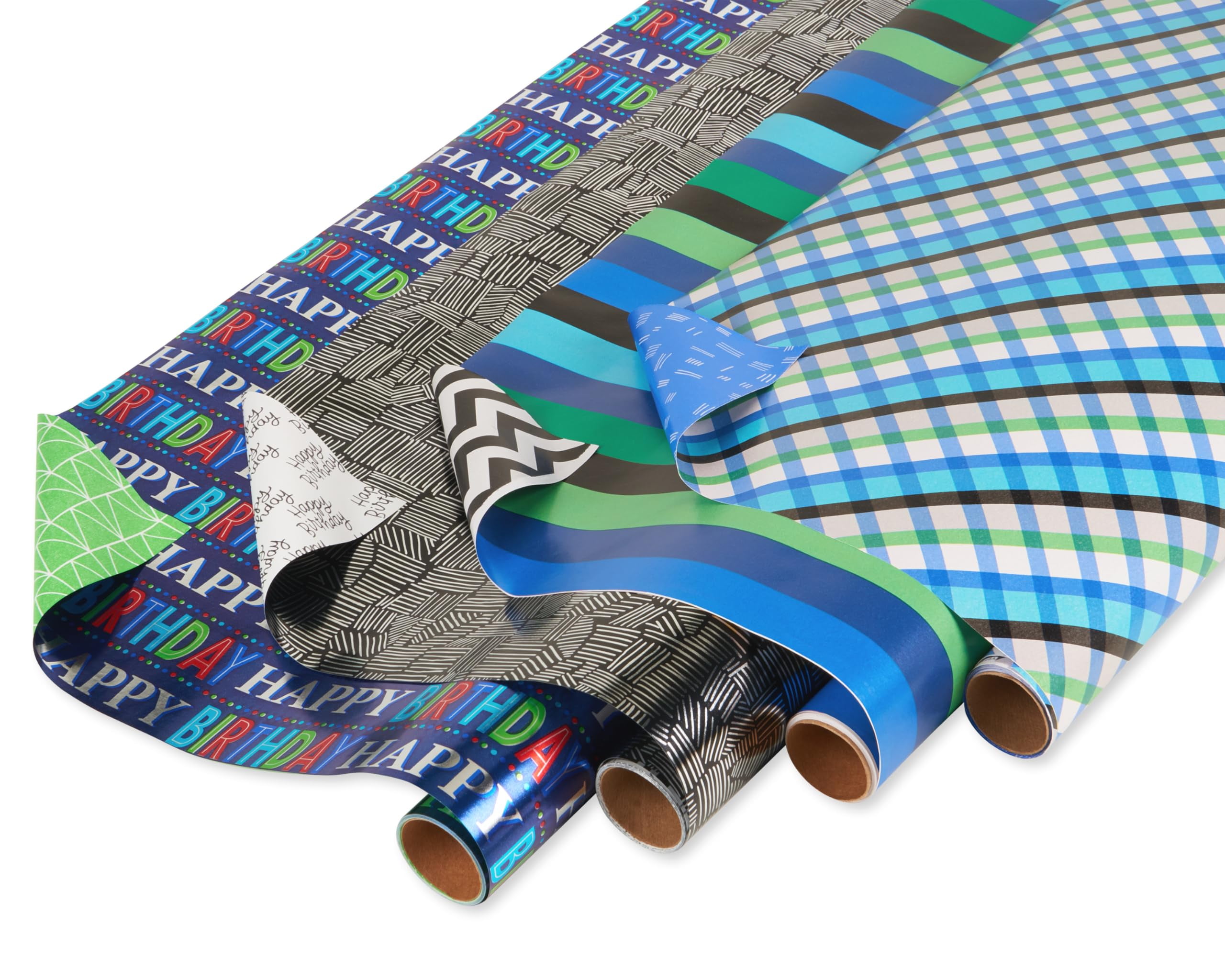 American Greetings Reversible PriNst Wrapping Paper for Graduation ...