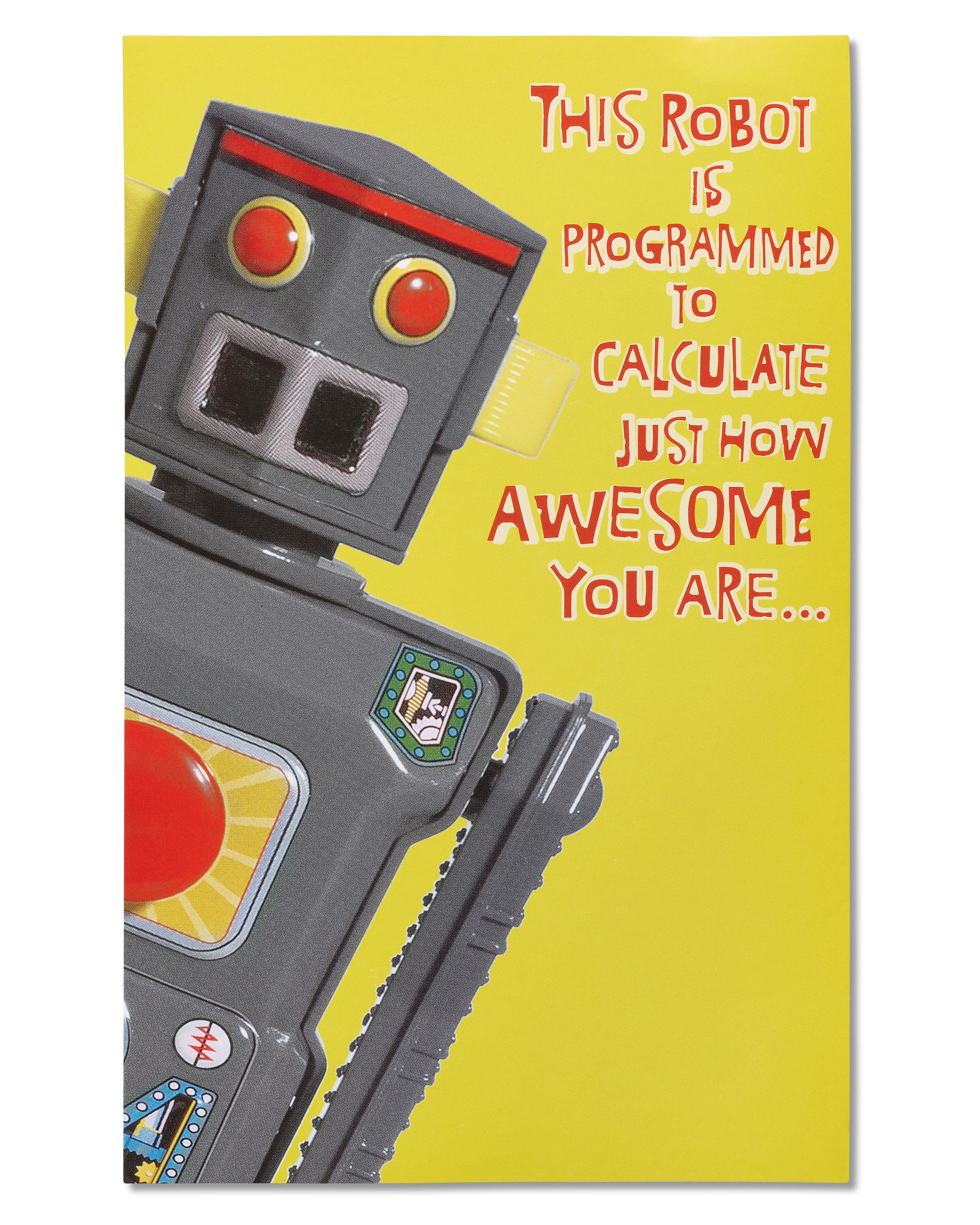 American Greetings Robot Birthday Card with Sound and Movement ...