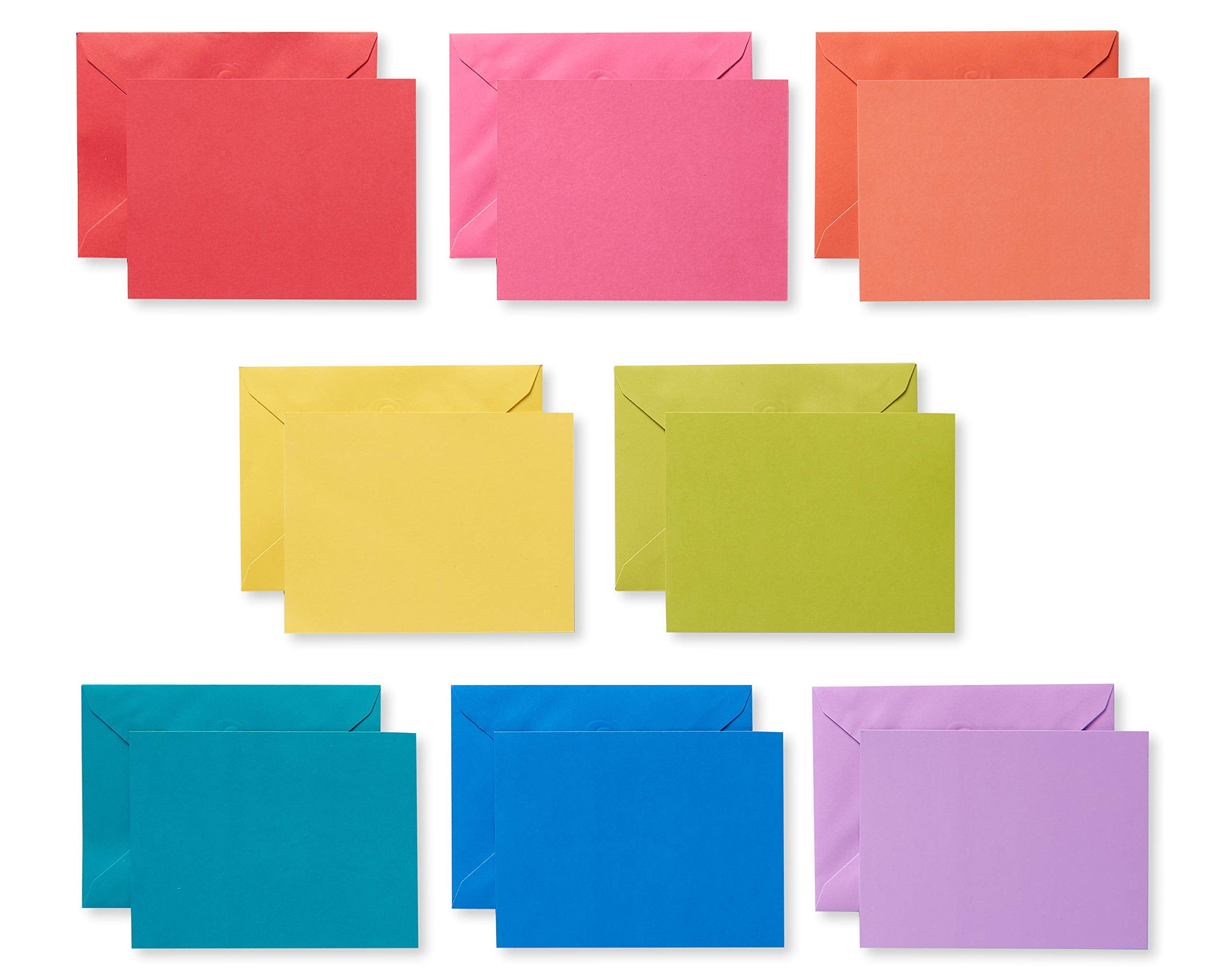 American Greetings Single Panel Blank Cards with Envelopes, Rainbow ...