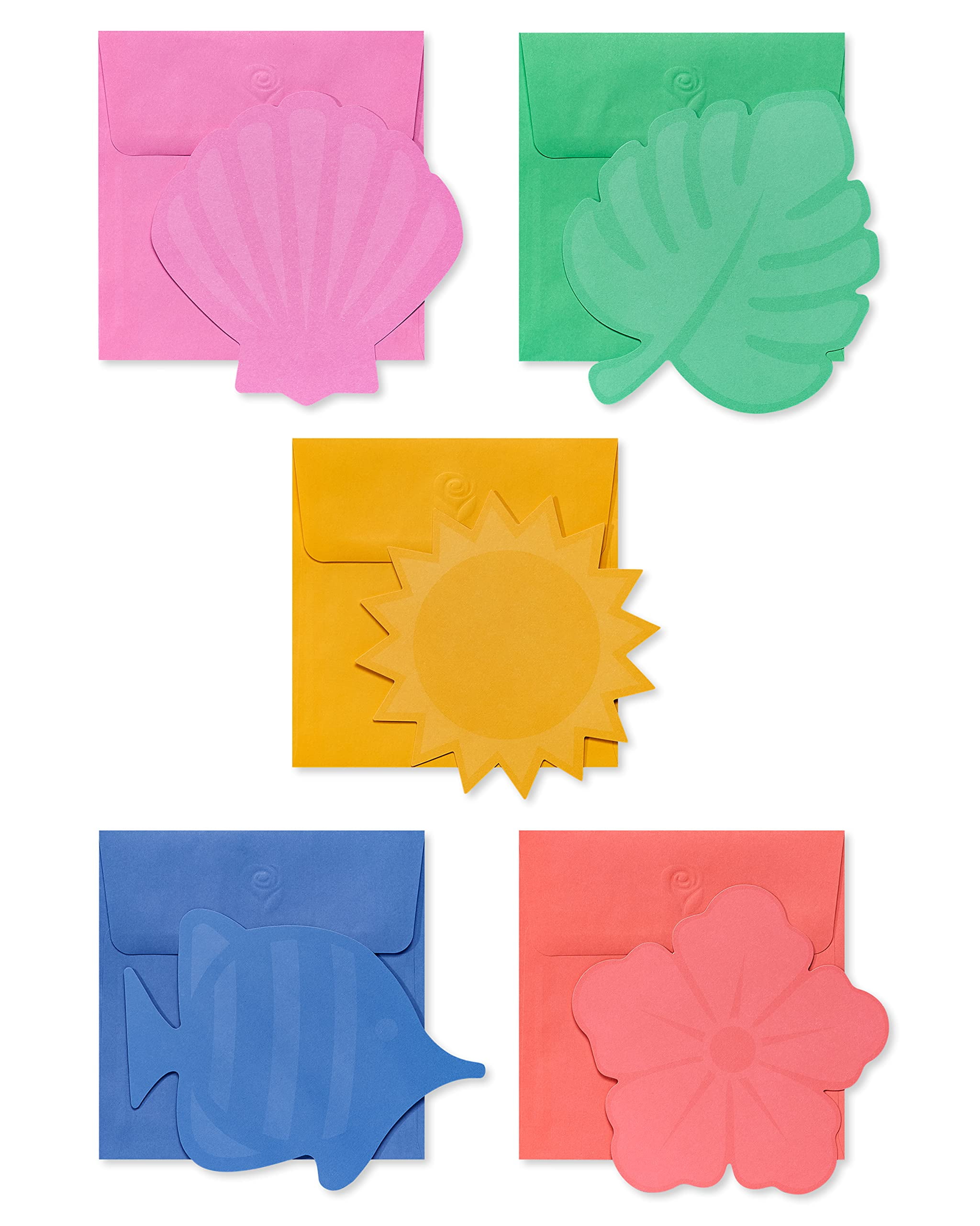 American Greetings Single Panel Blank Cards with Envelopes, Summer (100 ...