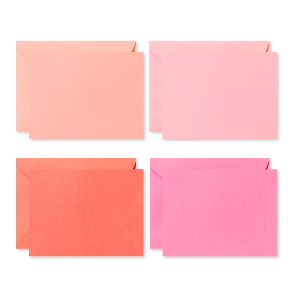 American Greetings Single Panel Pink Blank Boxed Stationery with ...