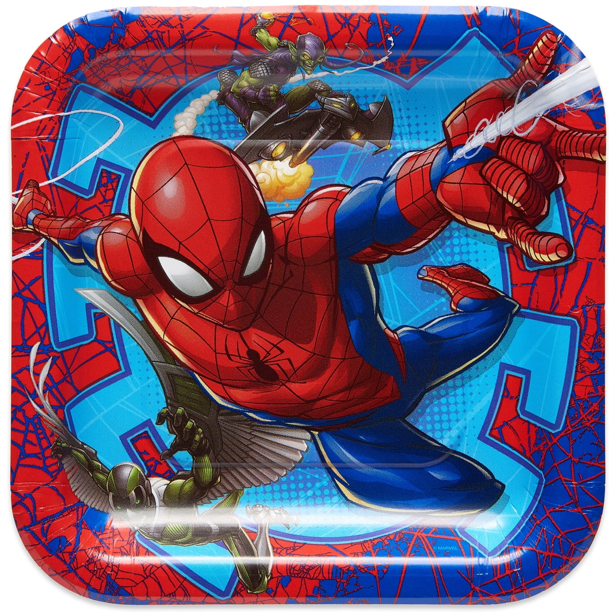American Greetings Spiderman 2 Party Supplies, Disposable Paper Dessert ...