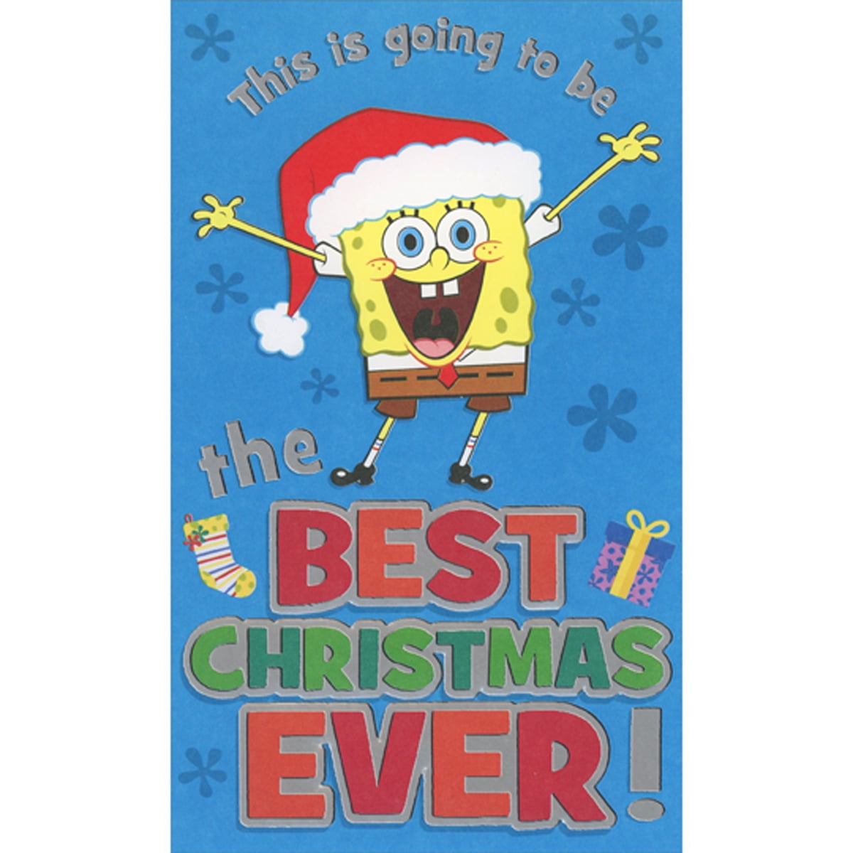 American Greetings SpongeBob Christmas Money/Gift Card Holder Card for ...